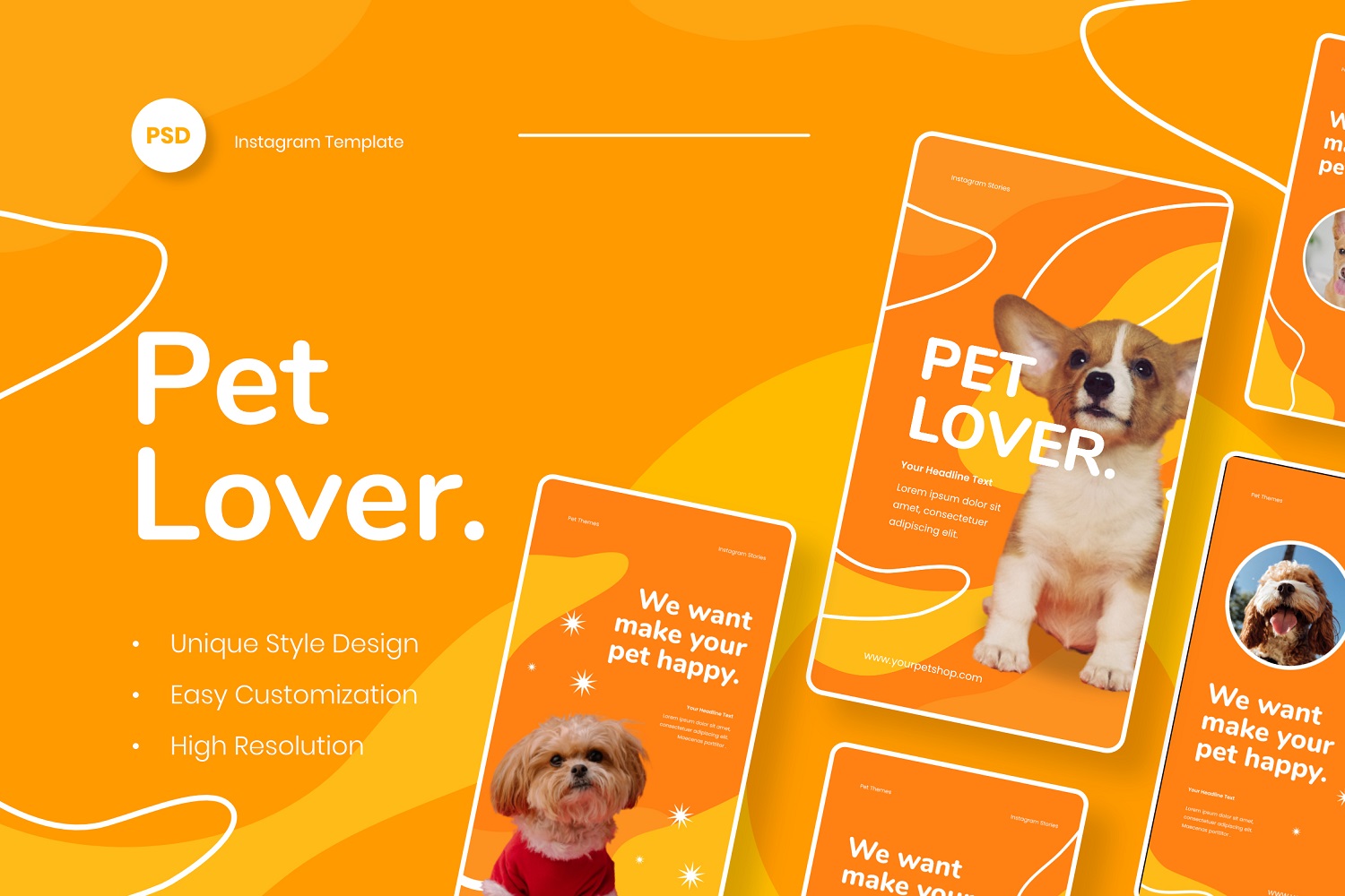 Pet Lover Pet Animal Instagram Stories Template Pet Lover Pet Animal Instagram Stories Template