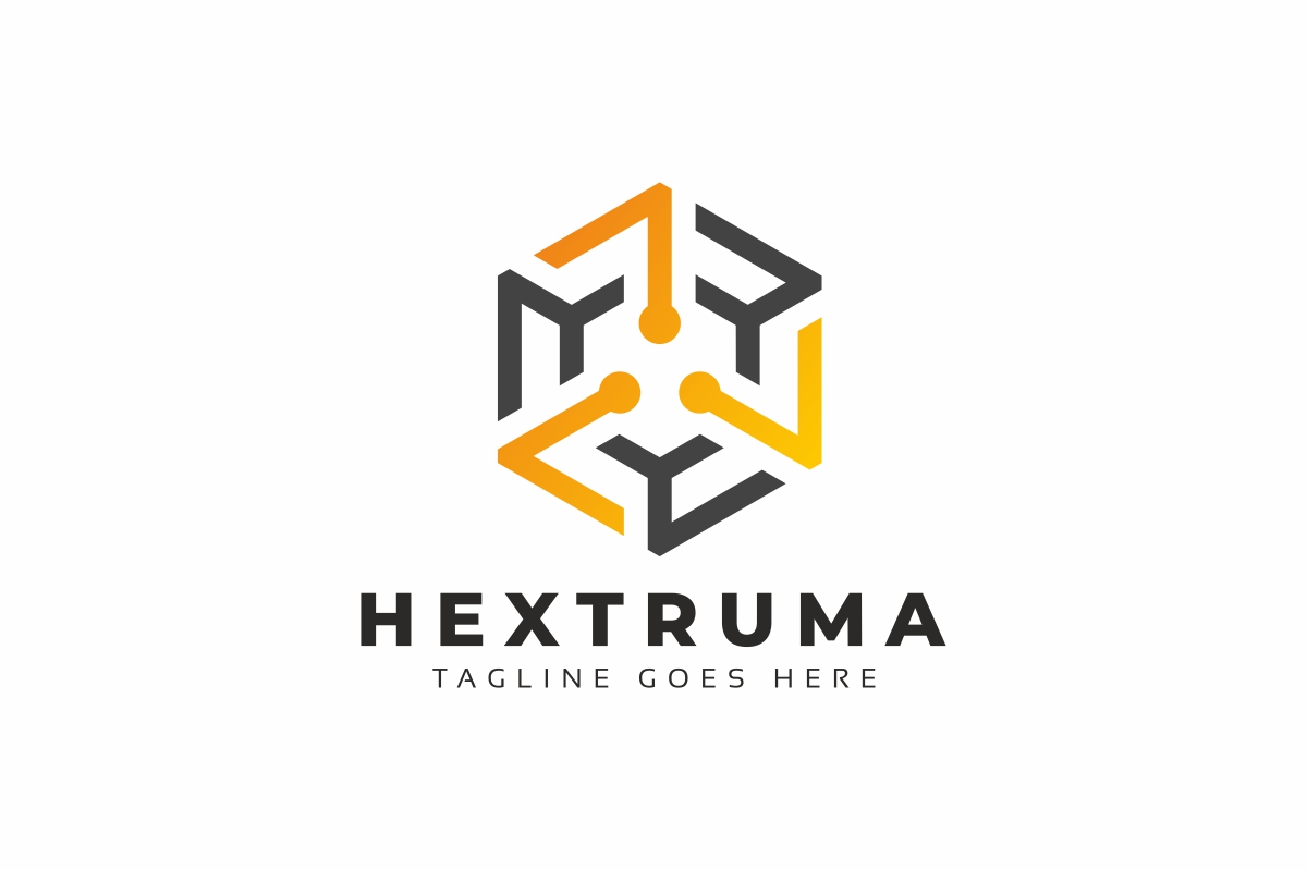 Hexagon Techno Logo Template