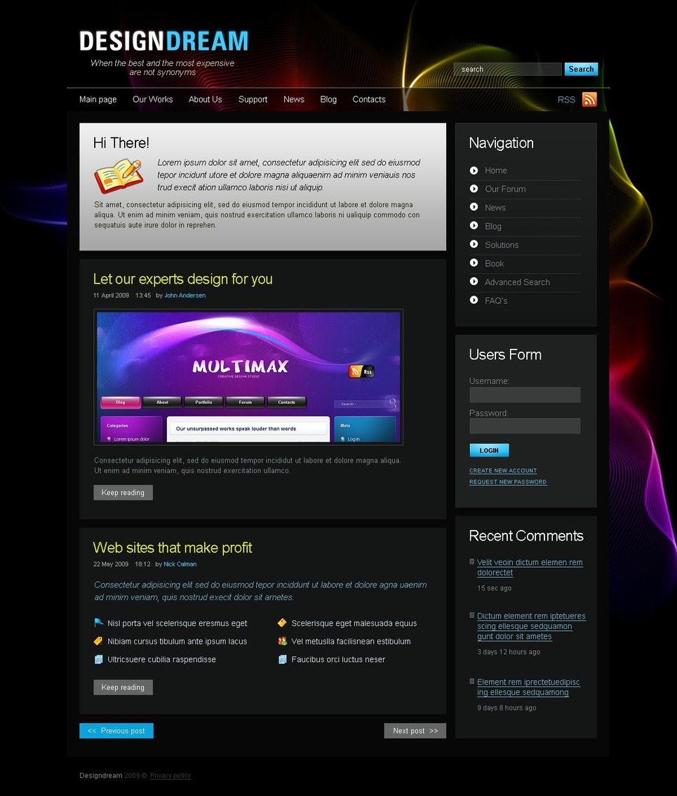 Design Studio Drupal Template #24649