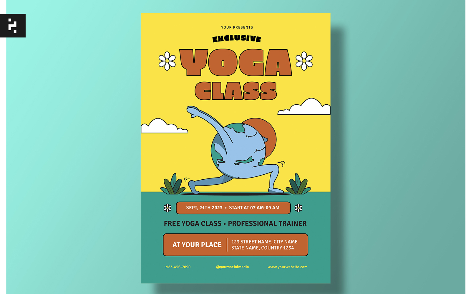 Yoga Class Template Flyer Yoga Class Template Flyer
