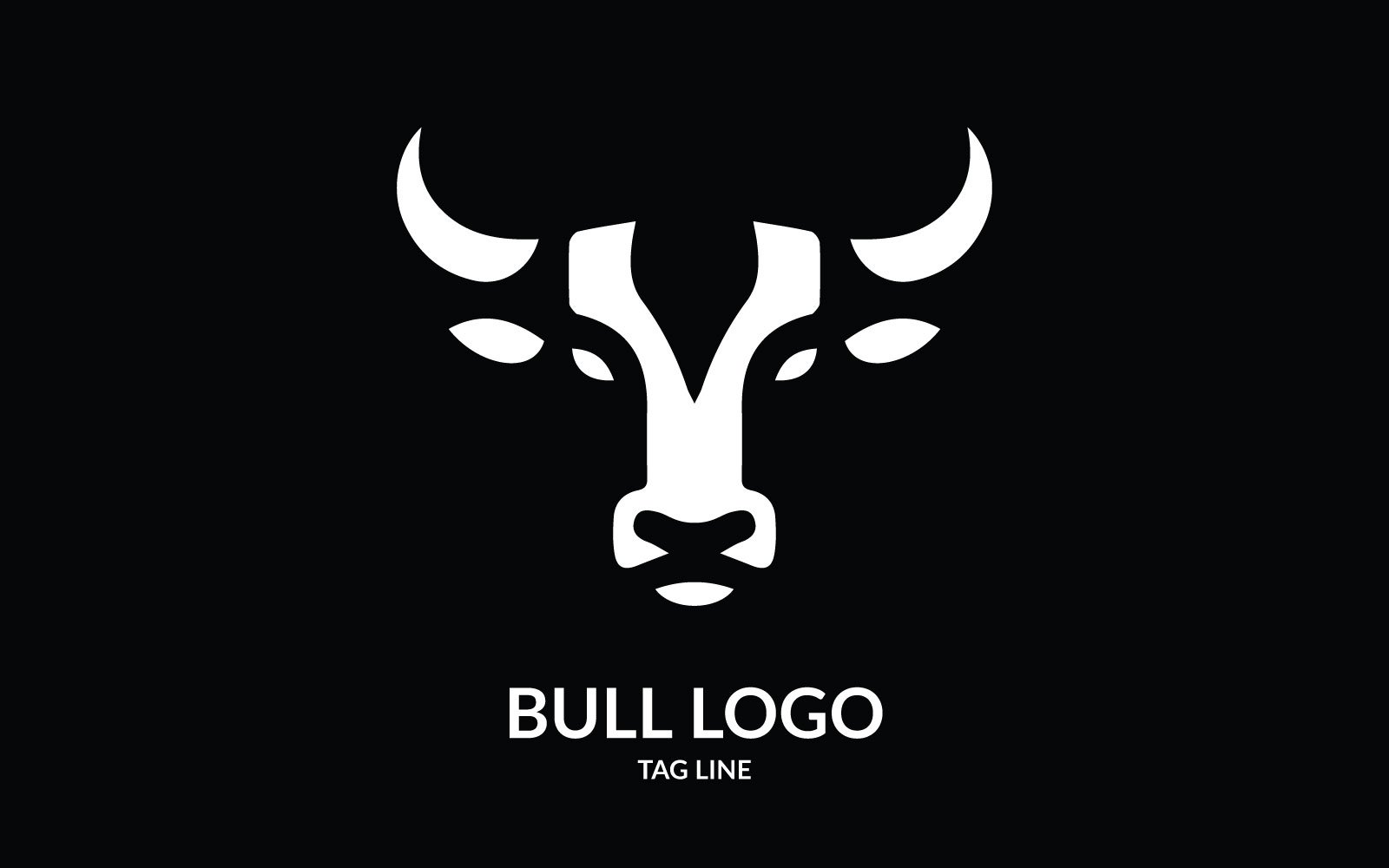 Bull Head Symbol Logo Template bull-head-symbol-logo-template