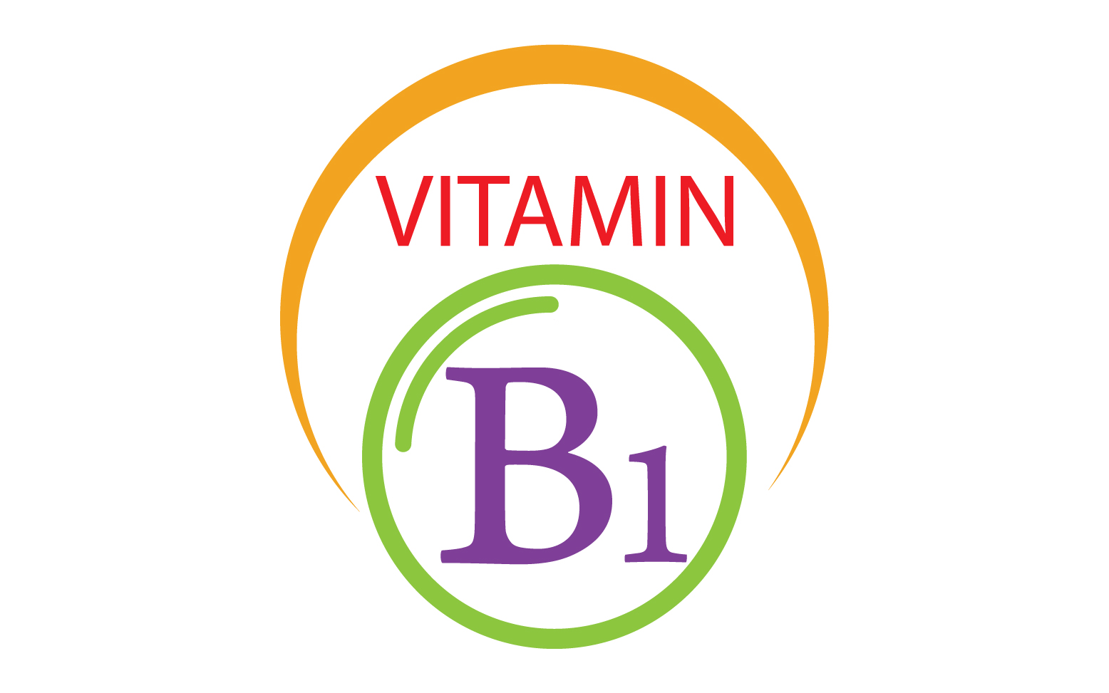 Vitamin b1 icon logo template vector v37